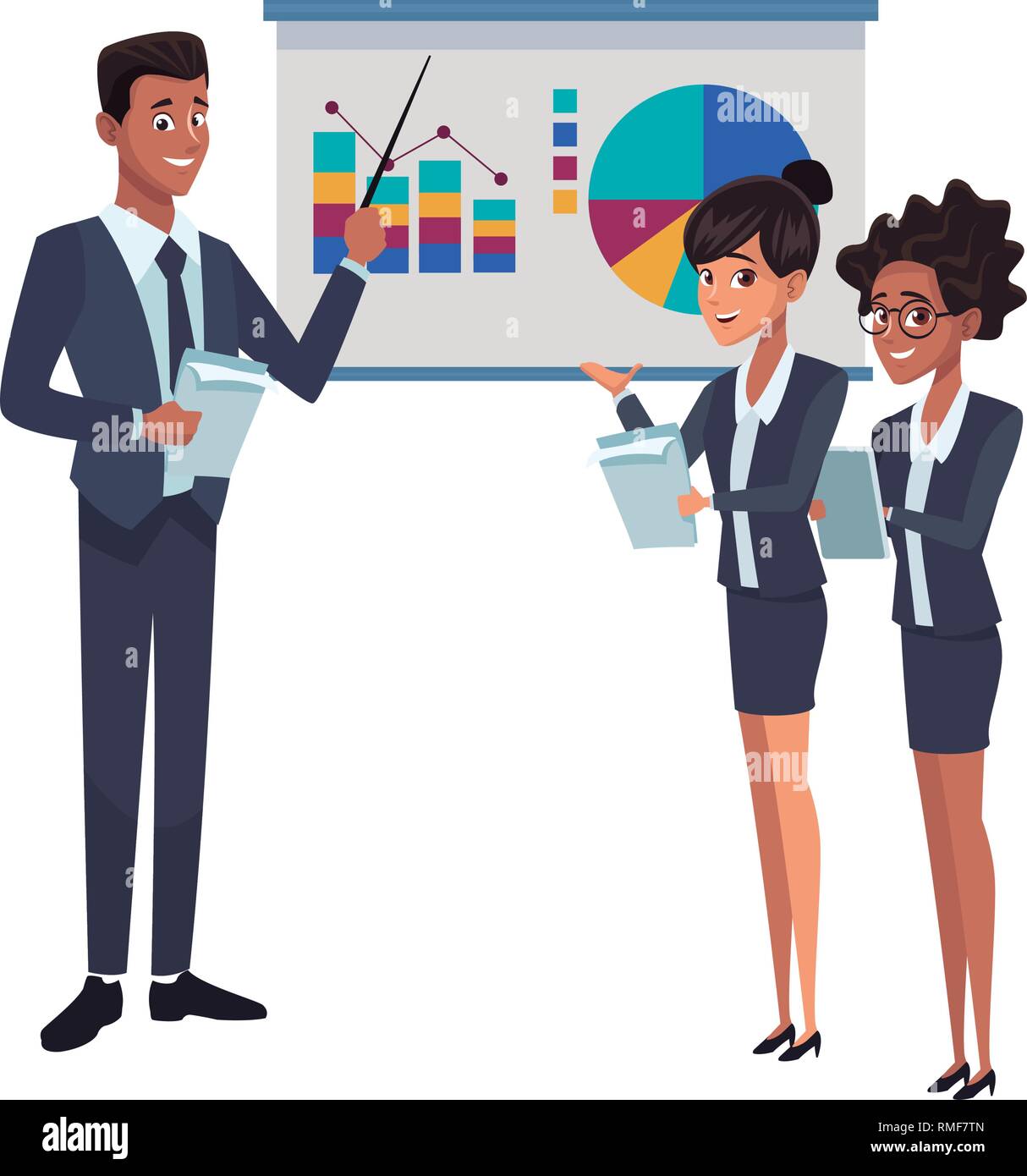 business presentation teamwork Stock Vector Image & Art - Alamy