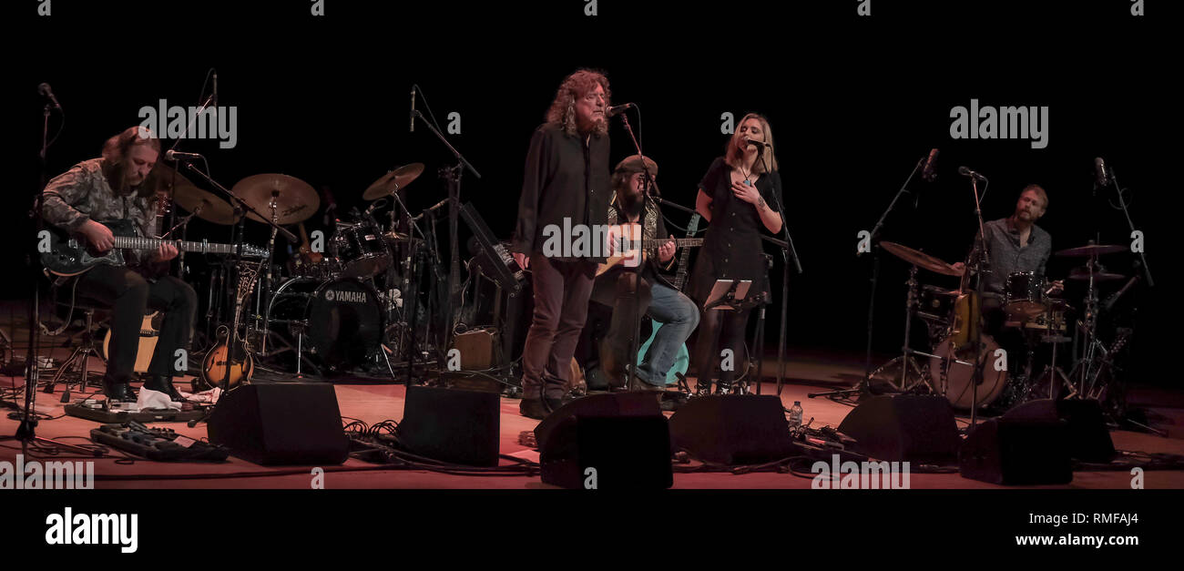 Basingstoke, UK. 14th Feb 2019. Saving Grace..Robert Plant, Suzy Dian ...
