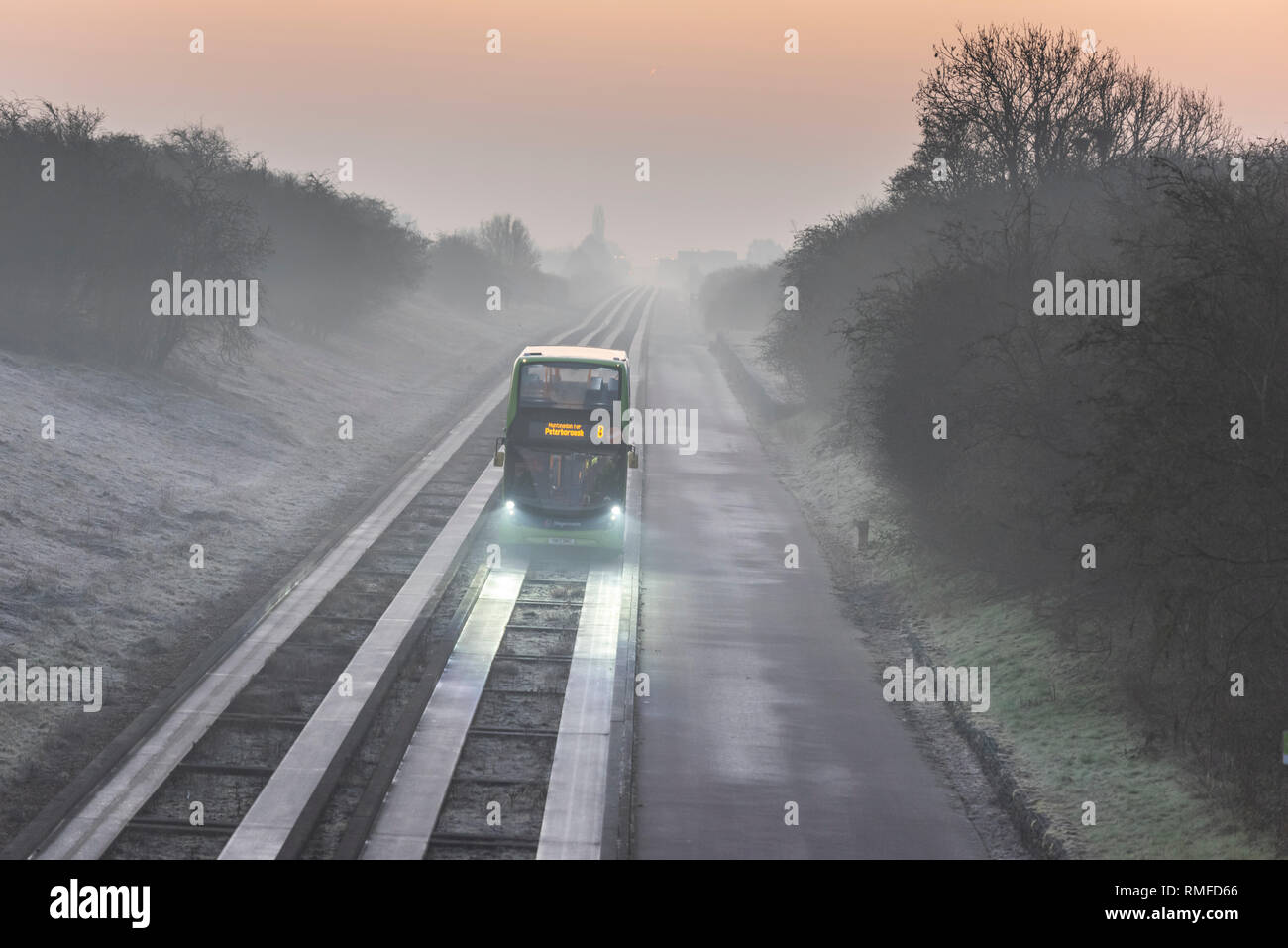 Cambridgeshire guided busway hi-res stock photography and images - Alamy