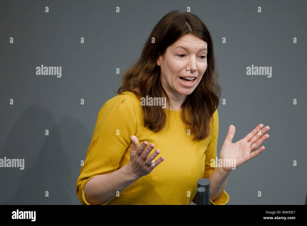 Berlin, Germany. 15th Feb, 2019. Anna Christmann (Bündnis 90/ Die ...