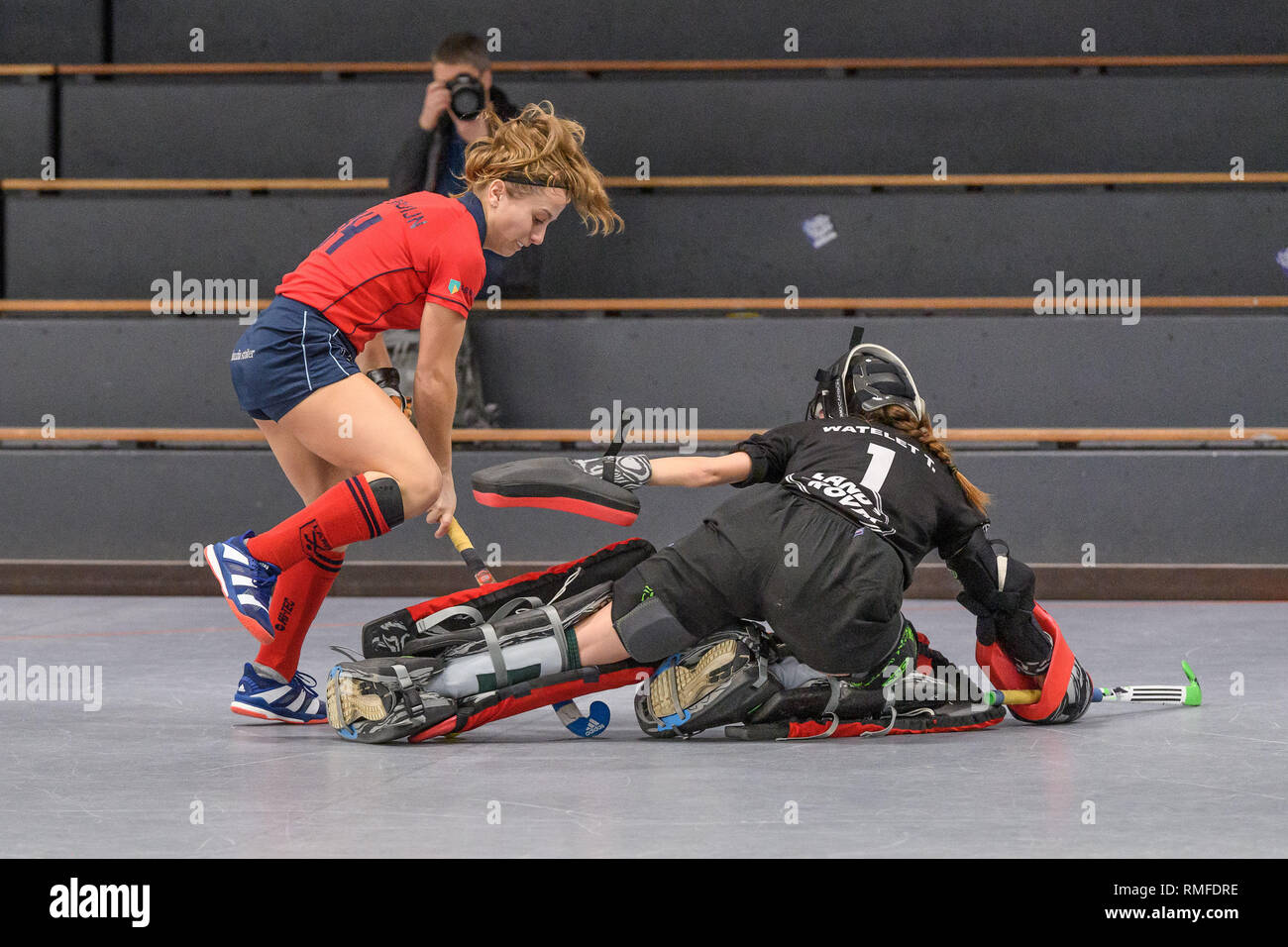 HAMBURG, 15-02-2019, EuroHockey Indoor Club Cup 2019 Women. Venue: HC ...