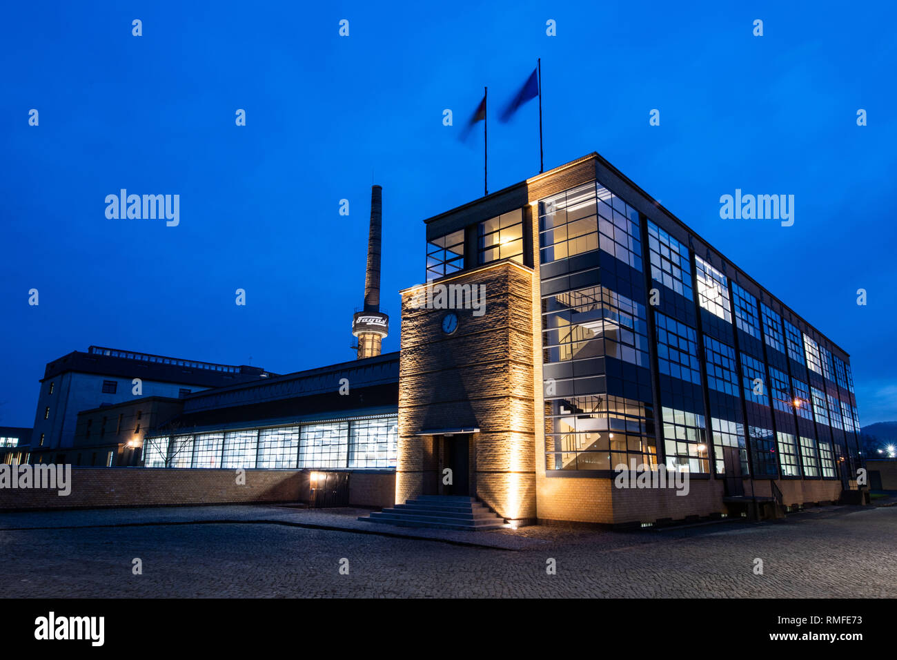 Alfeld, Germany. 14th Feb, 2019. Exterior view of the Fagus factory ...