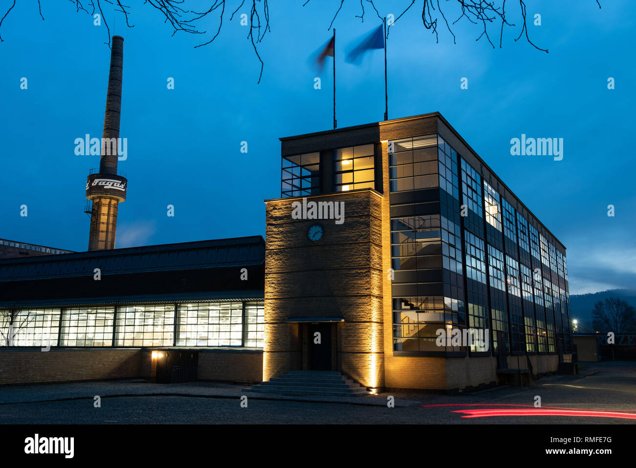 Alfeld, Germany. 14th Feb, 2019. Exterior view of the Fagus factory ...