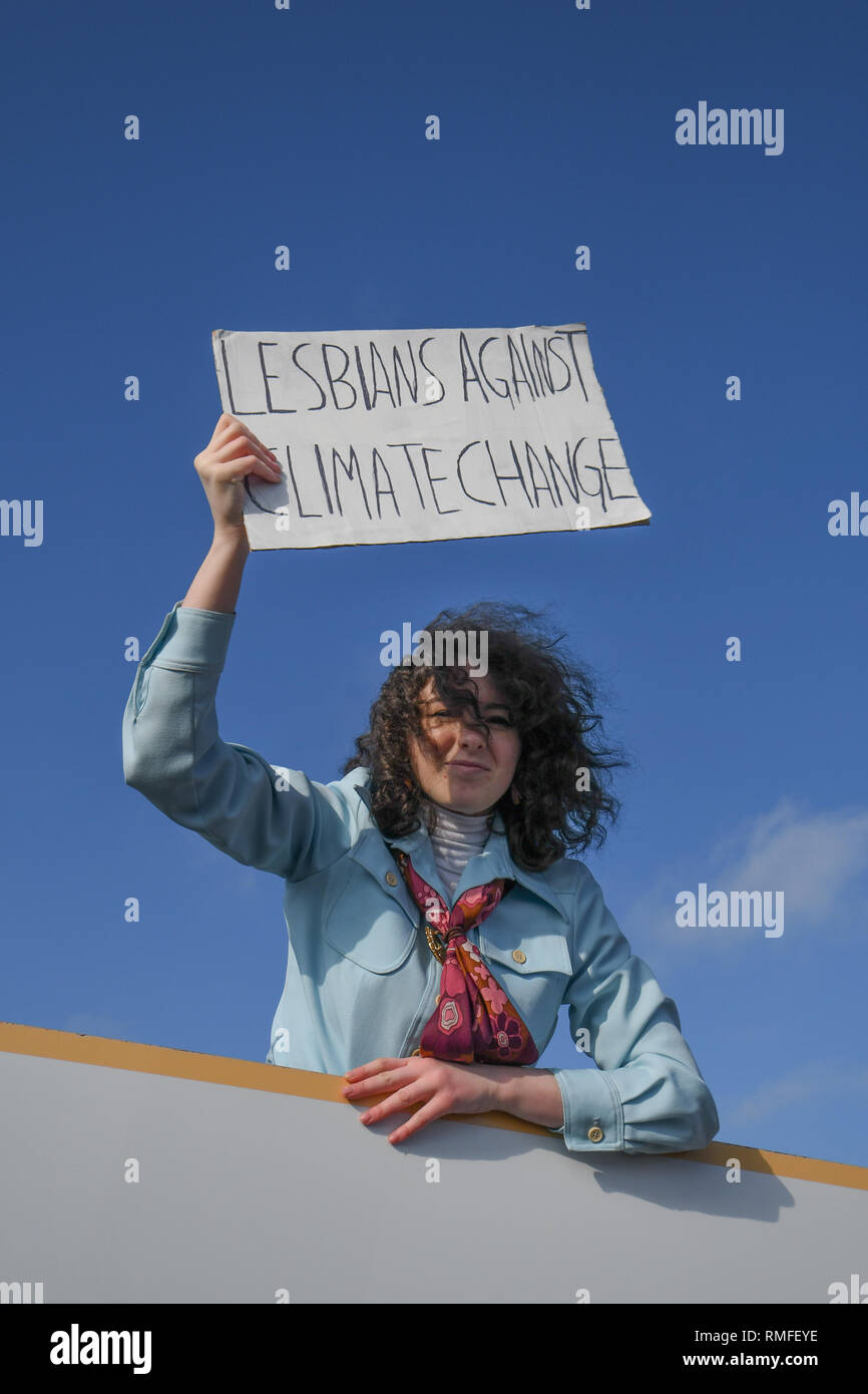 County Hall, Truro, Cornwall, UK. 15th Feb 2019. Students of all ages ...