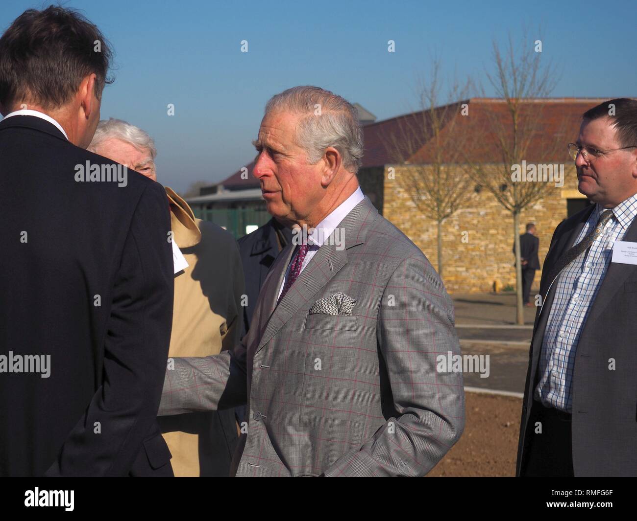 Bletchingdon, Oxfordshire, UK. 15th Feb 2019. Prince Charles the Prince ...