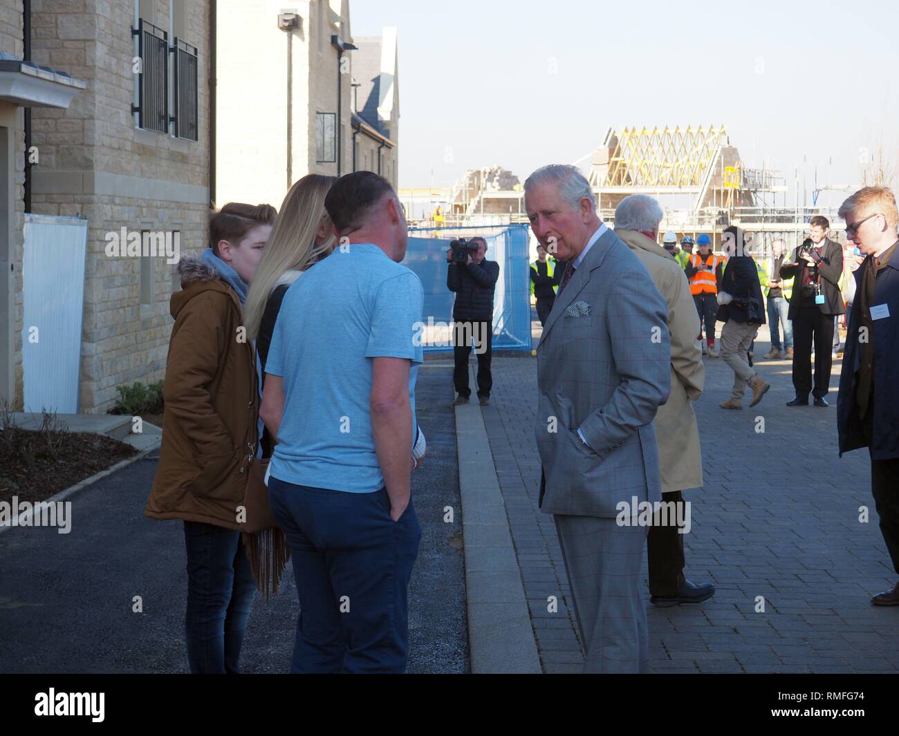Bletchingdon, Oxfordshire, UK. 15th Feb 2019. Prince Charles the Prince ...