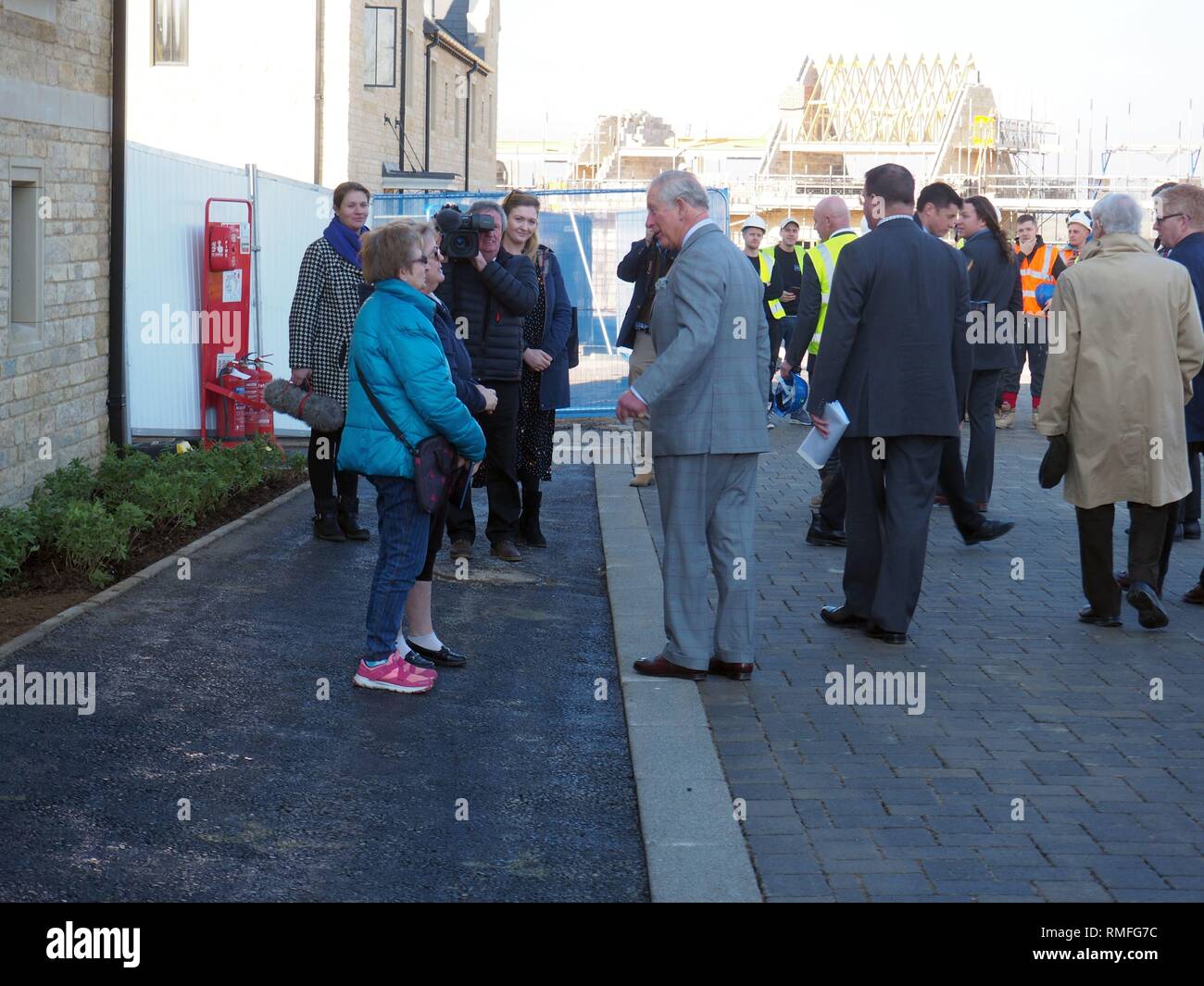 Bletchingdon, Oxfordshire, UK. 15th Feb 2019. Prince Charles the Prince ...