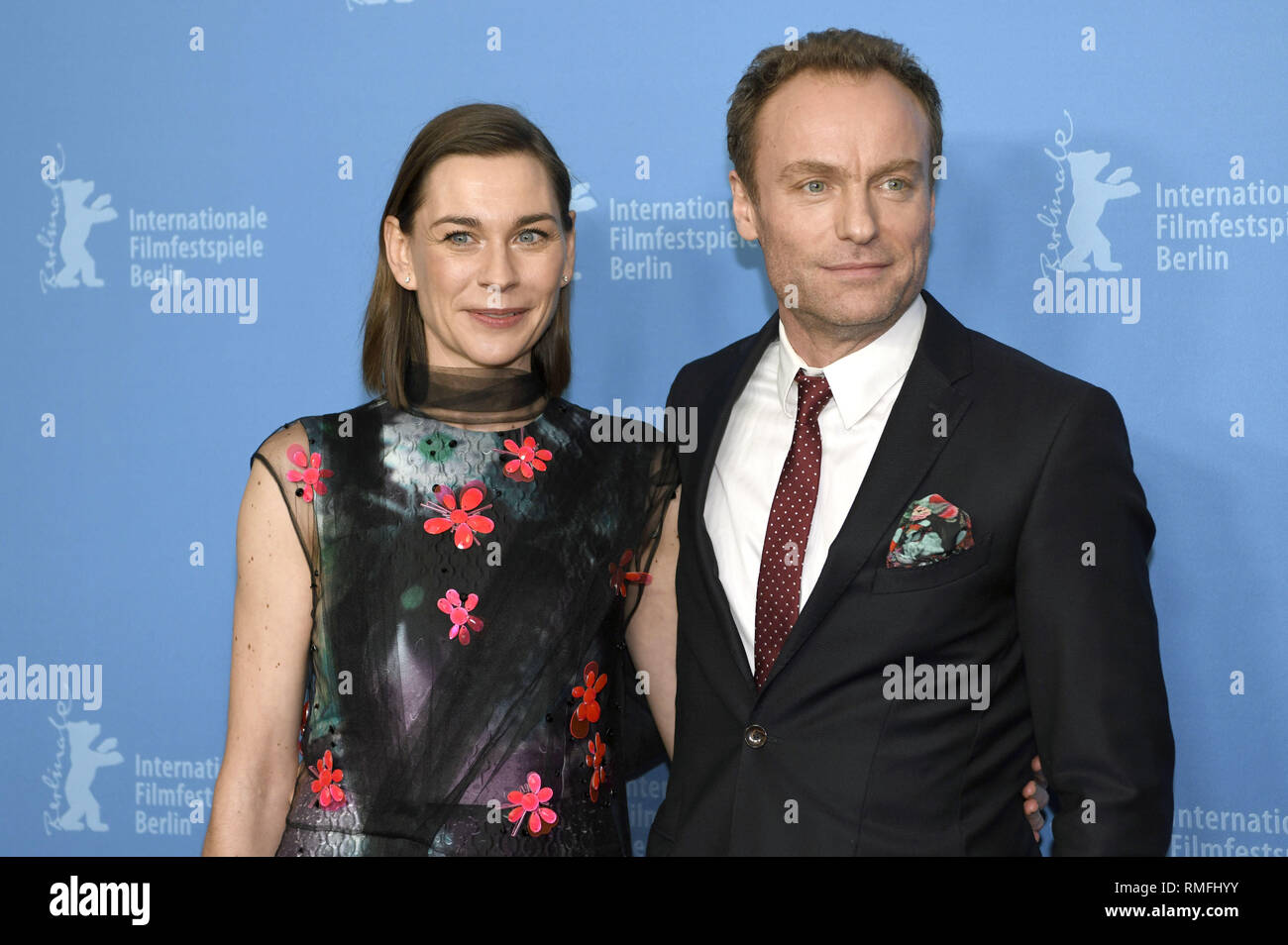 Berlin, Germany. 13th Feb, 2019. bChristiane Paul und Mark Waschke ei ...
