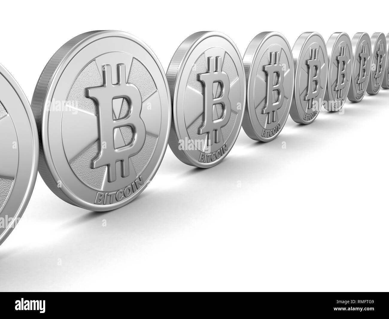 Bitcoin. Image with clipping path Stock Photo - Alamy