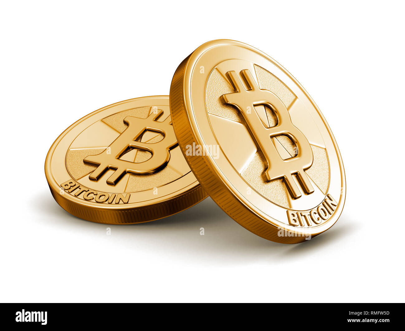 Bitcoin. Image with clipping path Stock Photo - Alamy