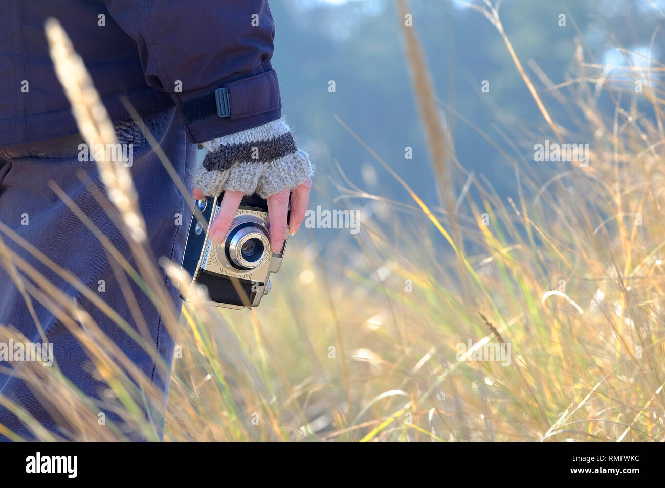 Female hand holding camera hi-res stock photography and images - Alamy