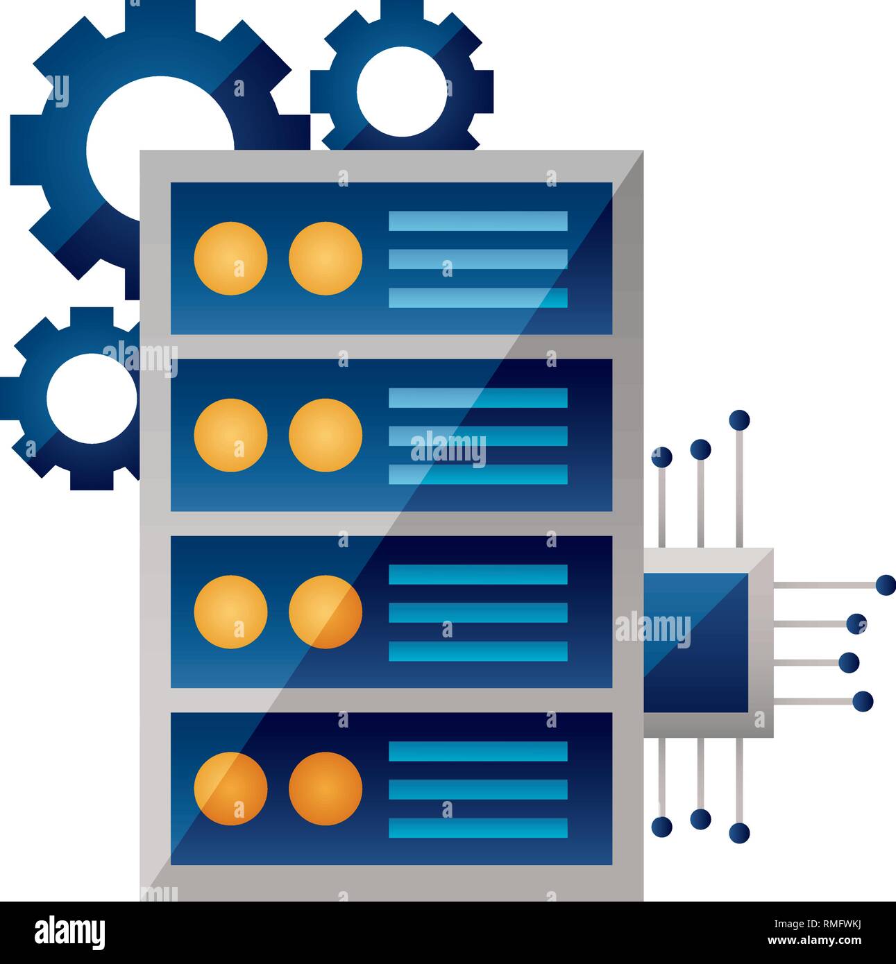 computer case motherboard circuit gears Stock Vector Image & Art - Alamy