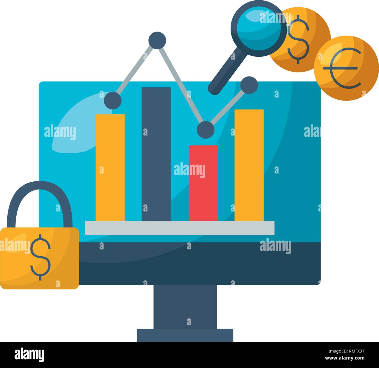 Stock exchange index board Stock Vector Images - Alamy