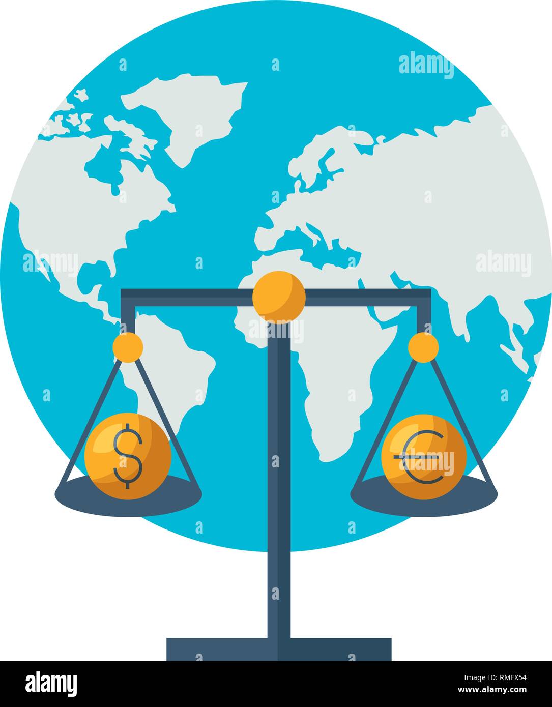 world scale money stock market Stock Vector Image & Art - Alamy