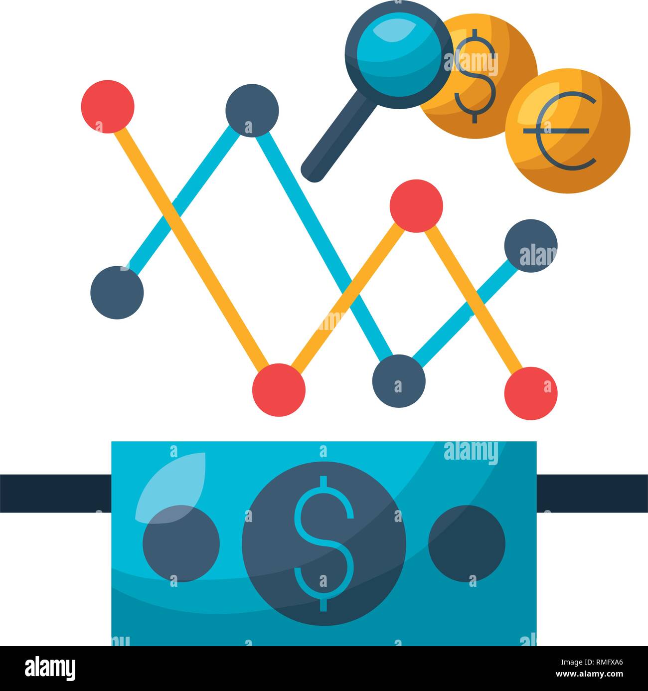 banknote money chart business Stock Vector Image & Art - Alamy