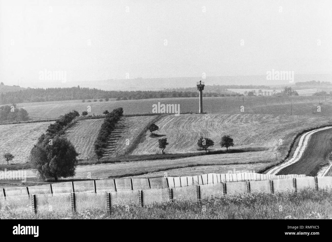 Undated photo of GDR border installations Stock Photo - Alamy