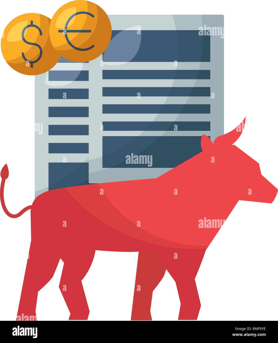 bull stock market Stock Vector Image & Art - Alamy