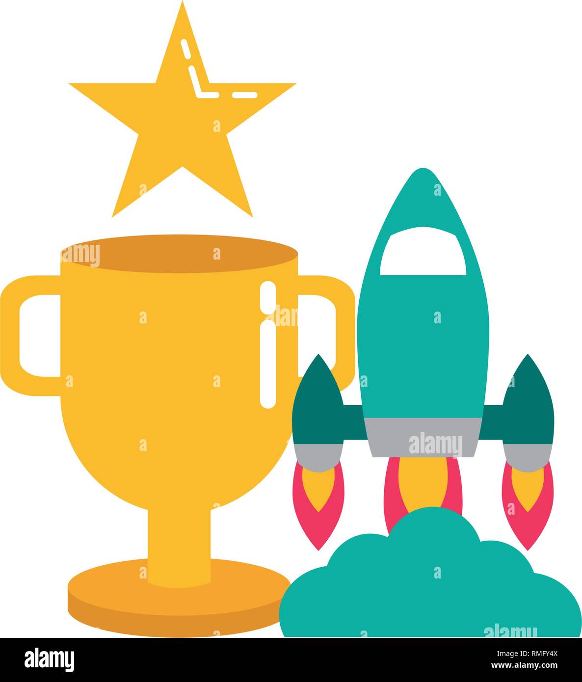 rocket trophy star video game Stock Vector Image & Art - Alamy