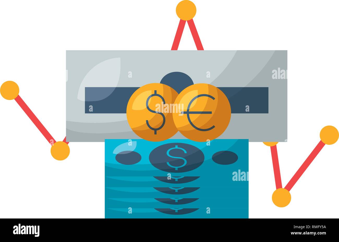 money chart report stock market Stock Vector Image & Art - Alamy