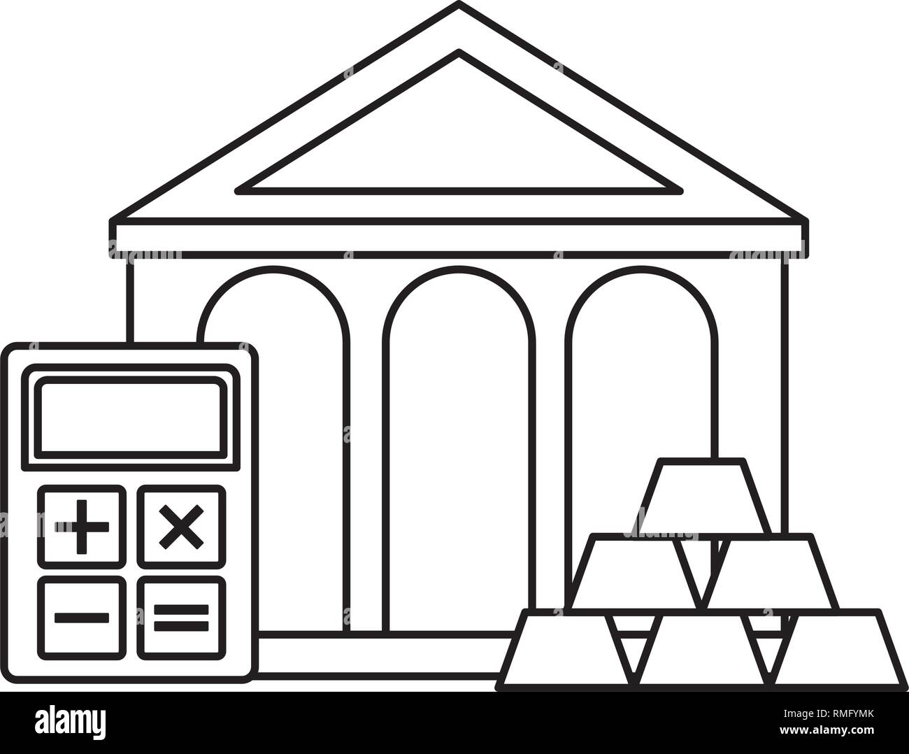 Bank gold bars Stock Vector Images - Alamy