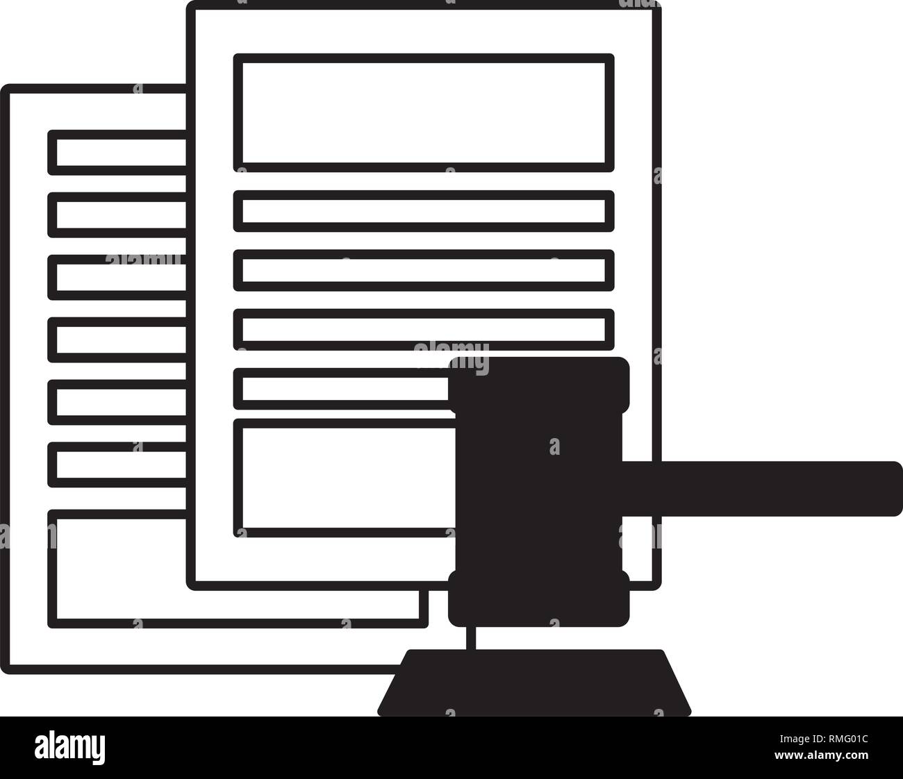 hammer court justice documents Stock Vector Image & Art - Alamy