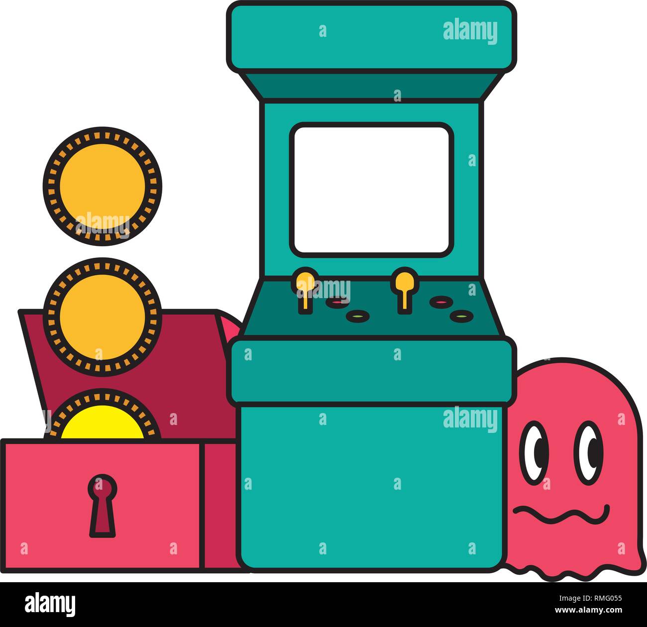 Chest coins Stock Vector Images - Alamy