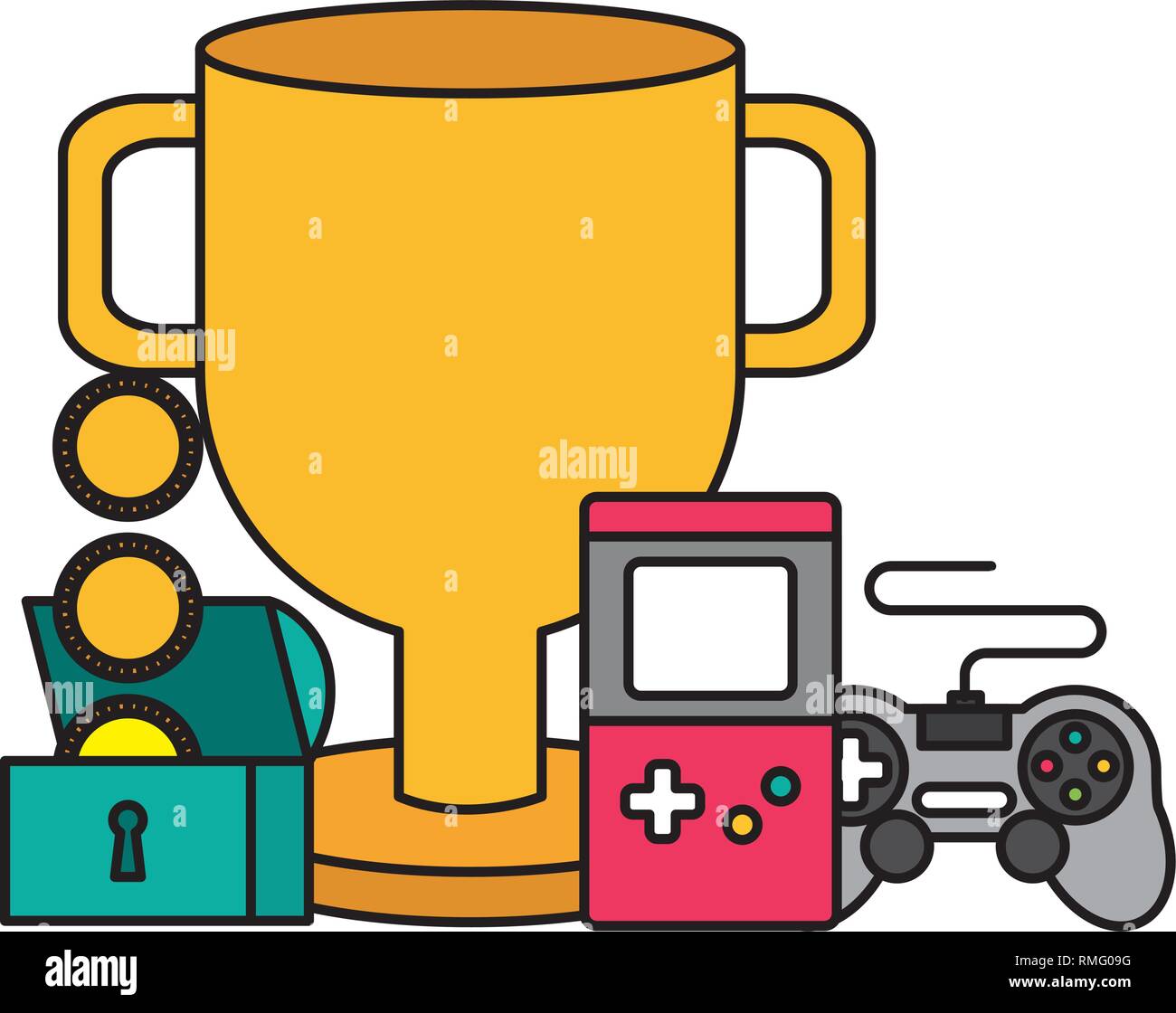 Glass console Stock Vector Images - Alamy