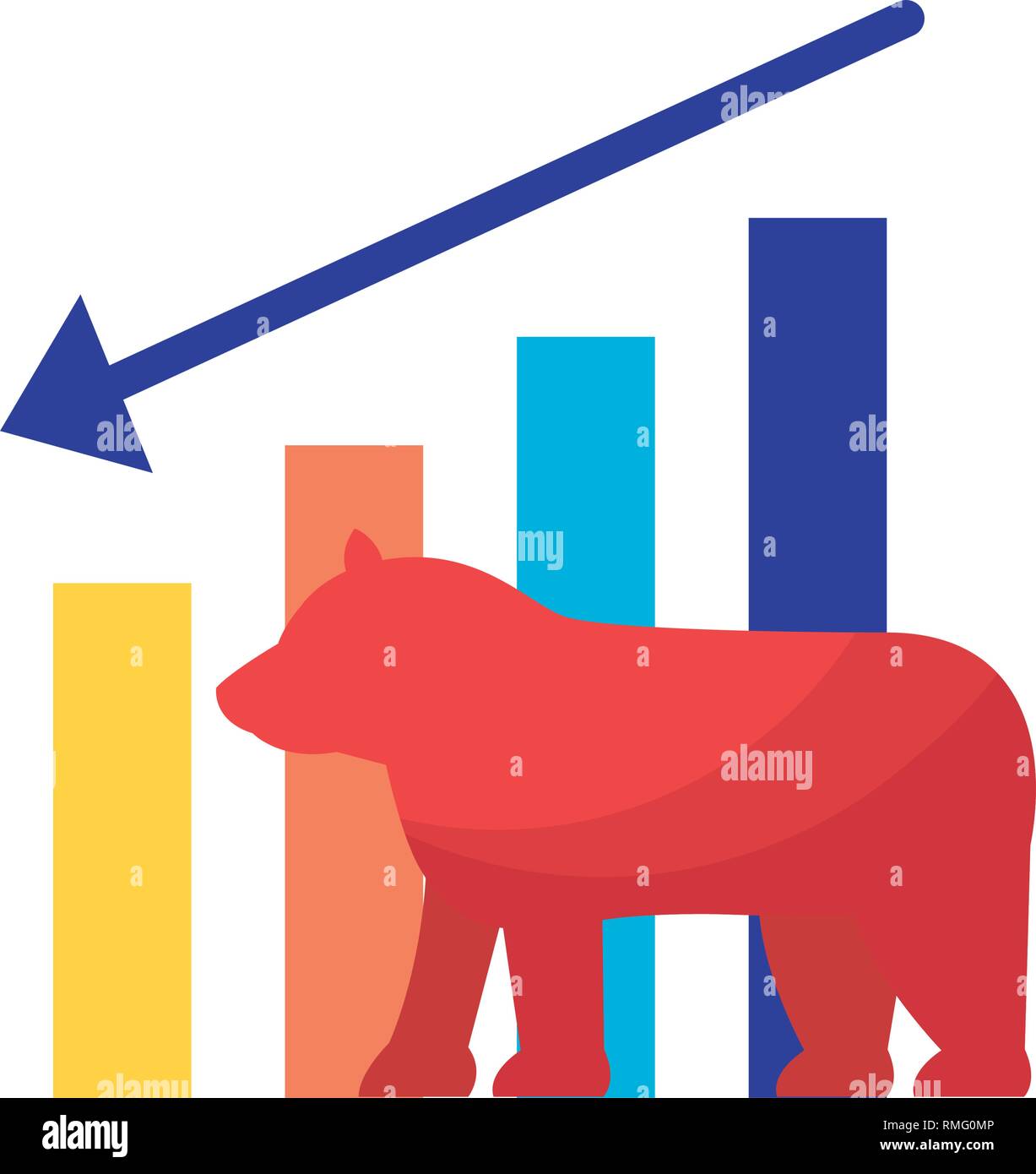 bear downtrend stock market symbol Stock Vector Image & Art - Alamy
