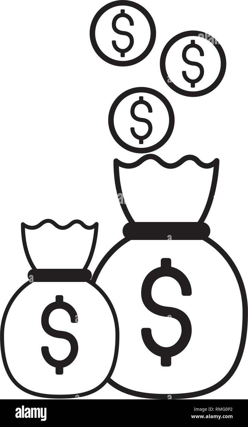 money bags dollar currency Stock Vector Image & Art - Alamy