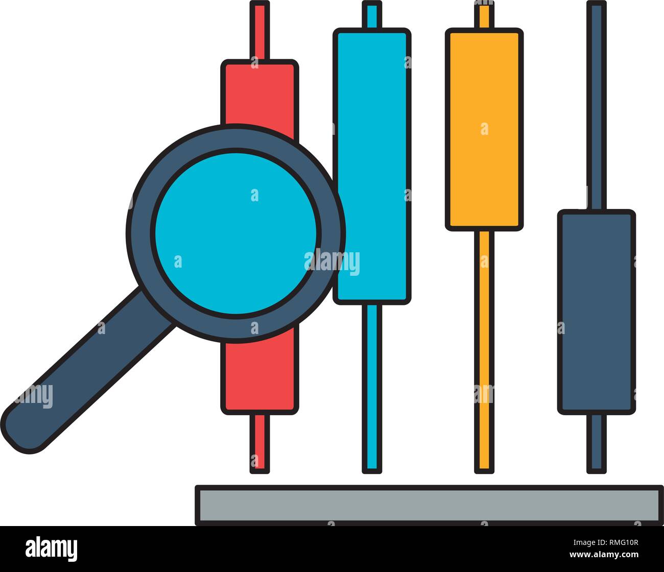 chart report analysis stock market Stock Vector Image & Art - Alamy