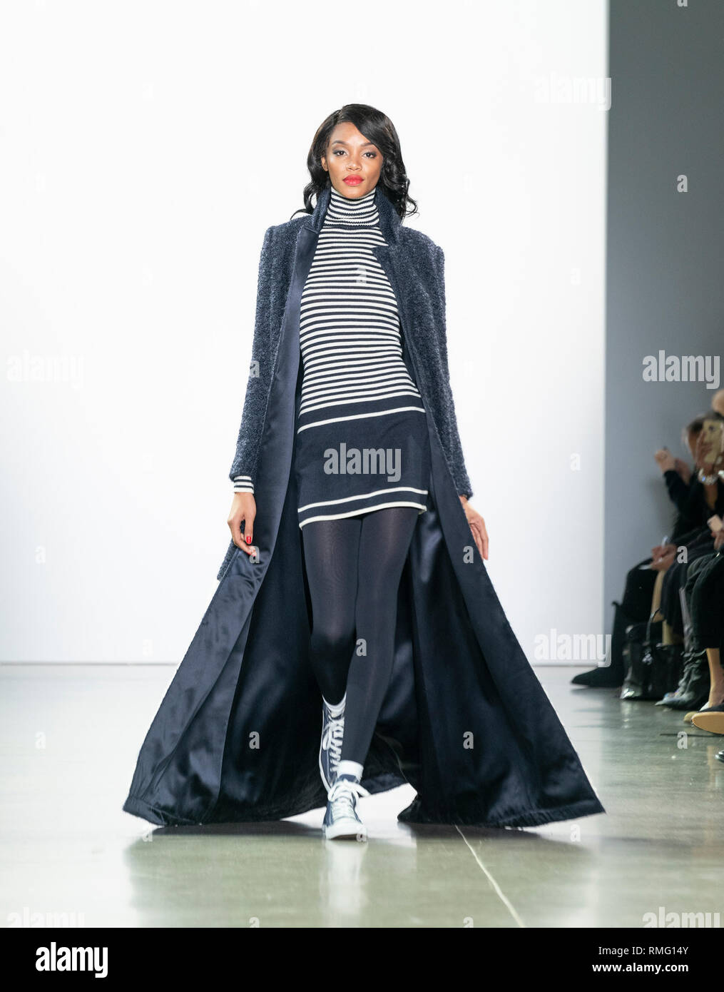 Model walks runway for Zang Toi Fall/Winter collection during New York ...