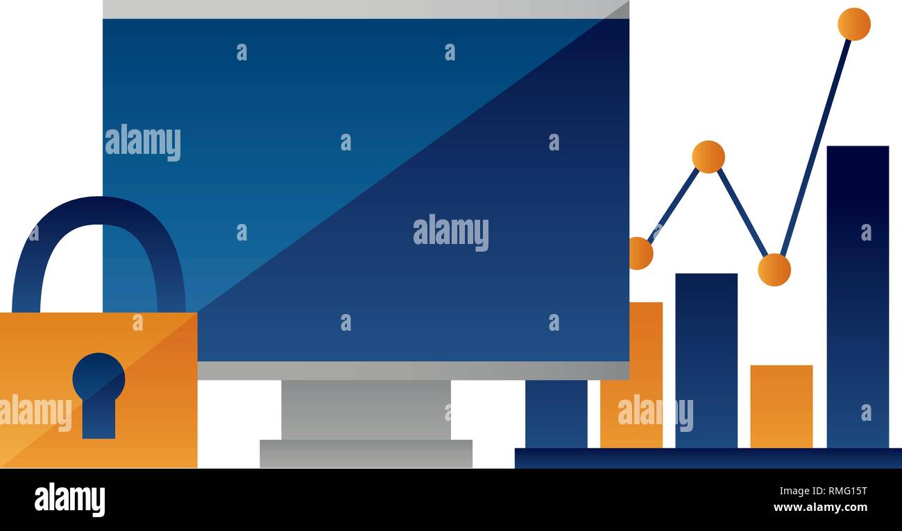 computer chart report Stock Vector Image & Art - Alamy