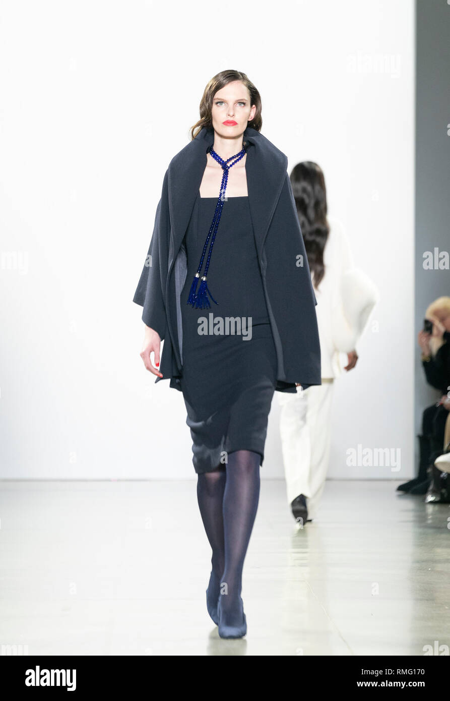 Model walks runway for Zang Toi Fall/Winter collection during New York ...