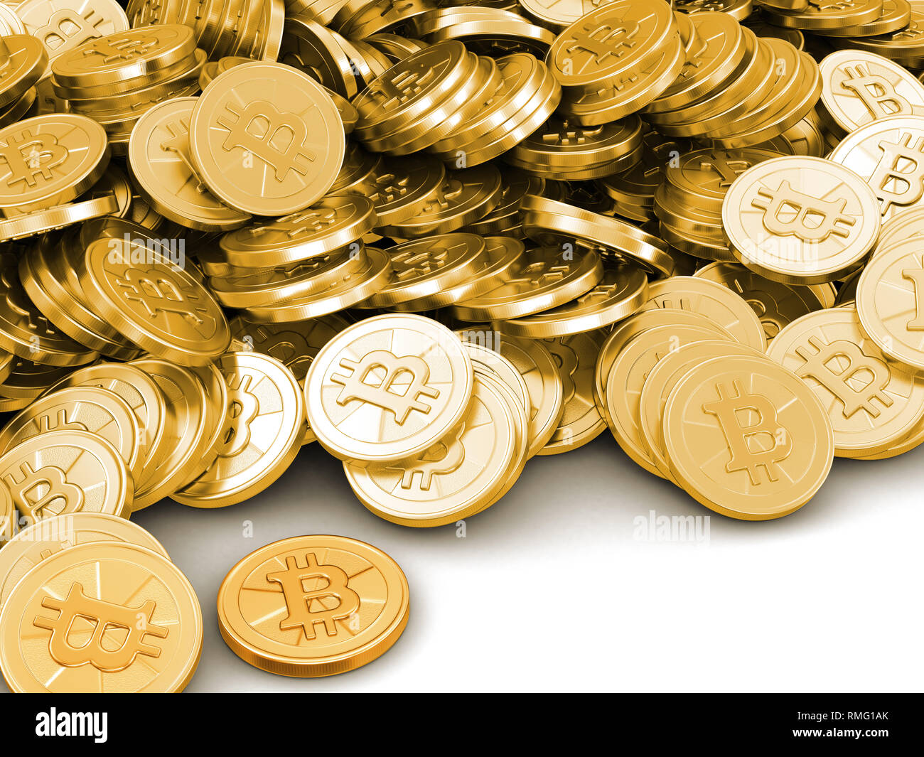 Bitcoin. Image with clipping path Stock Photo - Alamy