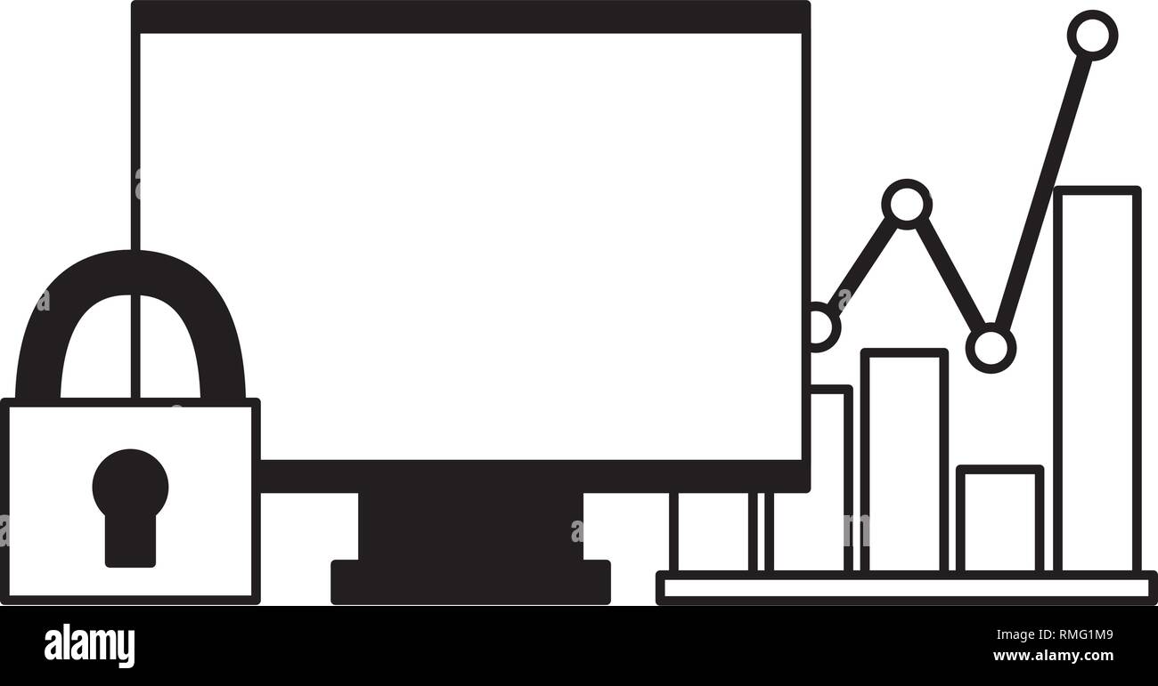 computer chart report Stock Vector Image & Art - Alamy