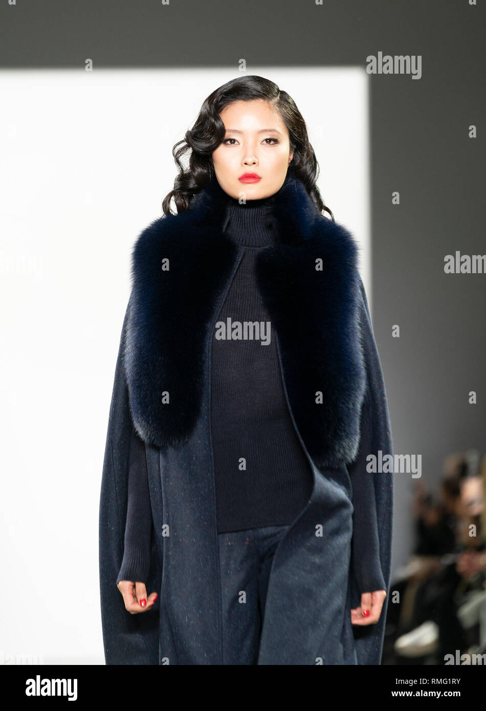 Model walks runway for Zang Toi Fall/Winter collection during New York ...