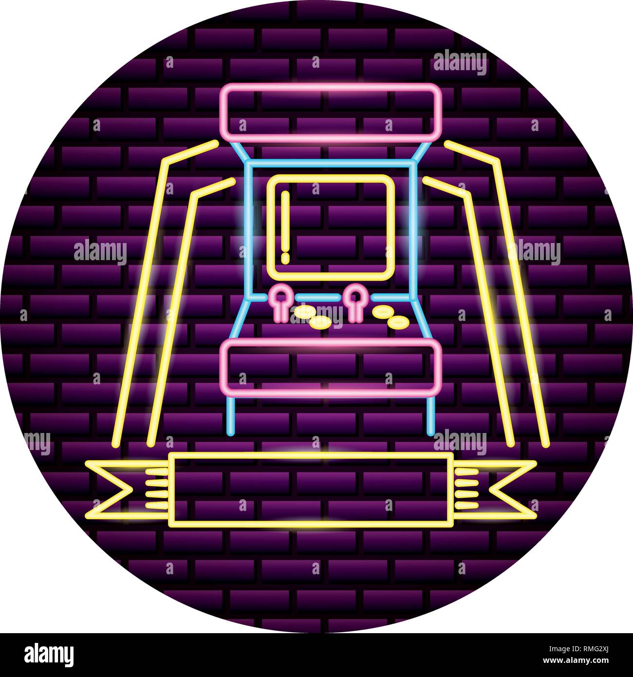 Insert coin video game Stock Vector Images - Alamy