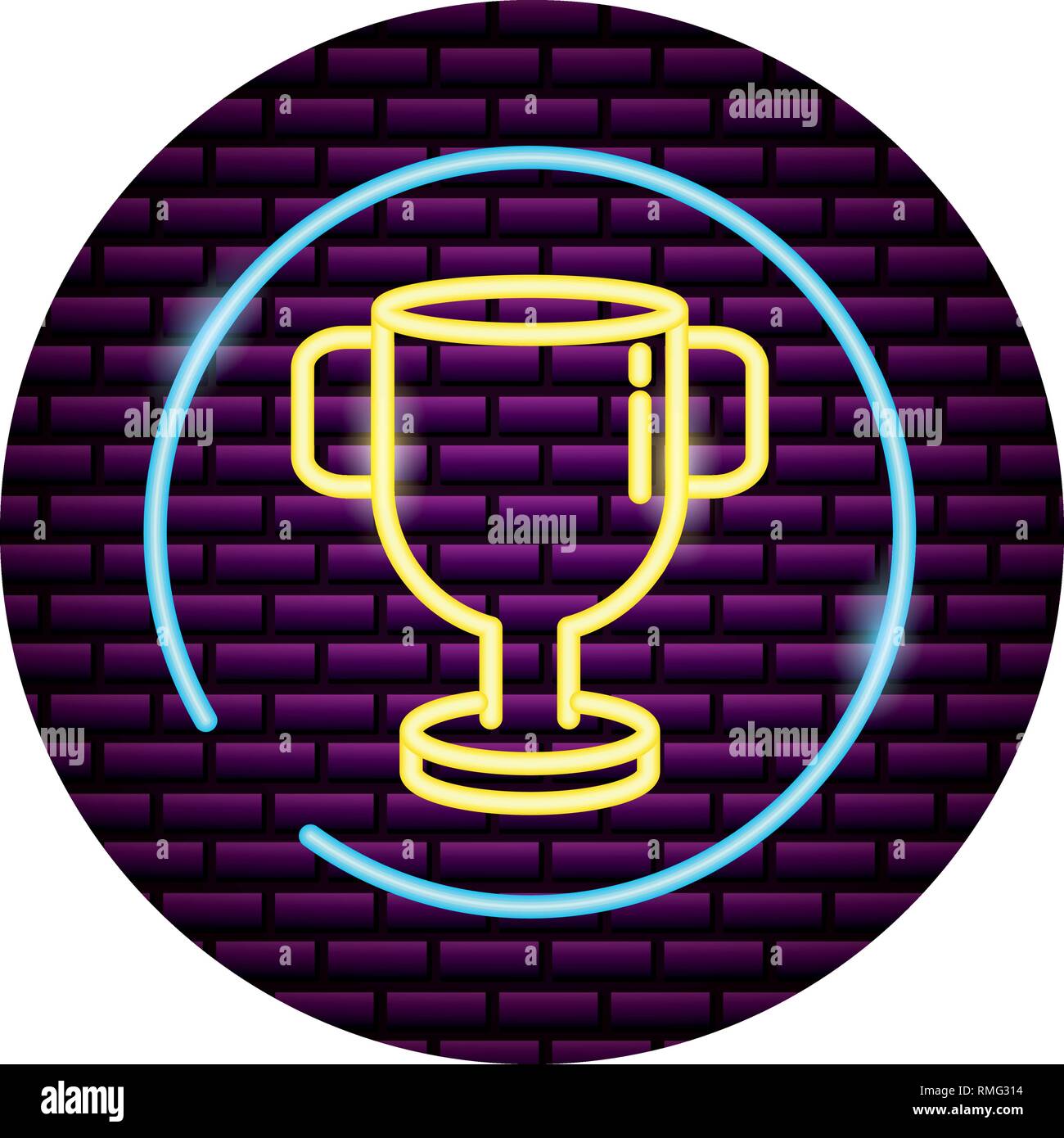 trophy award sign neon Stock Vector Image & Art - Alamy