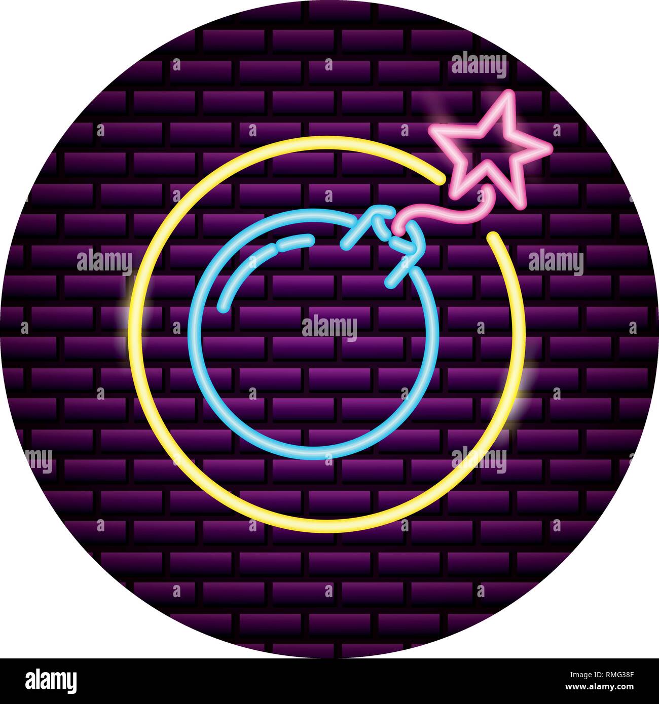 comic boom neon light Stock Vector Image & Art - Alamy