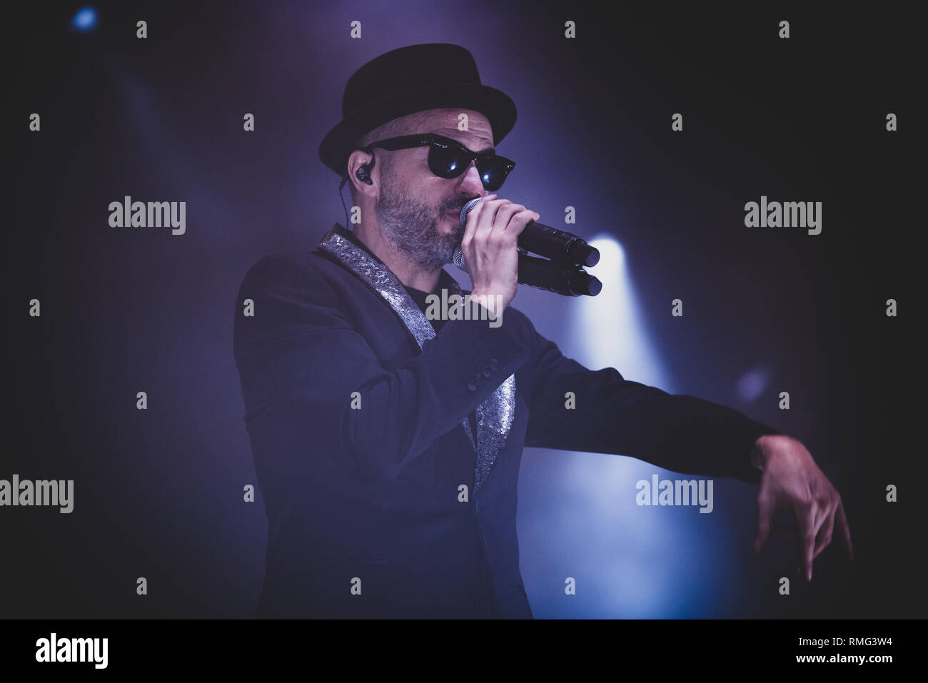 Torino, Italy. 14th Feb, 2019. Samuel Romano, lead singer and composer ...