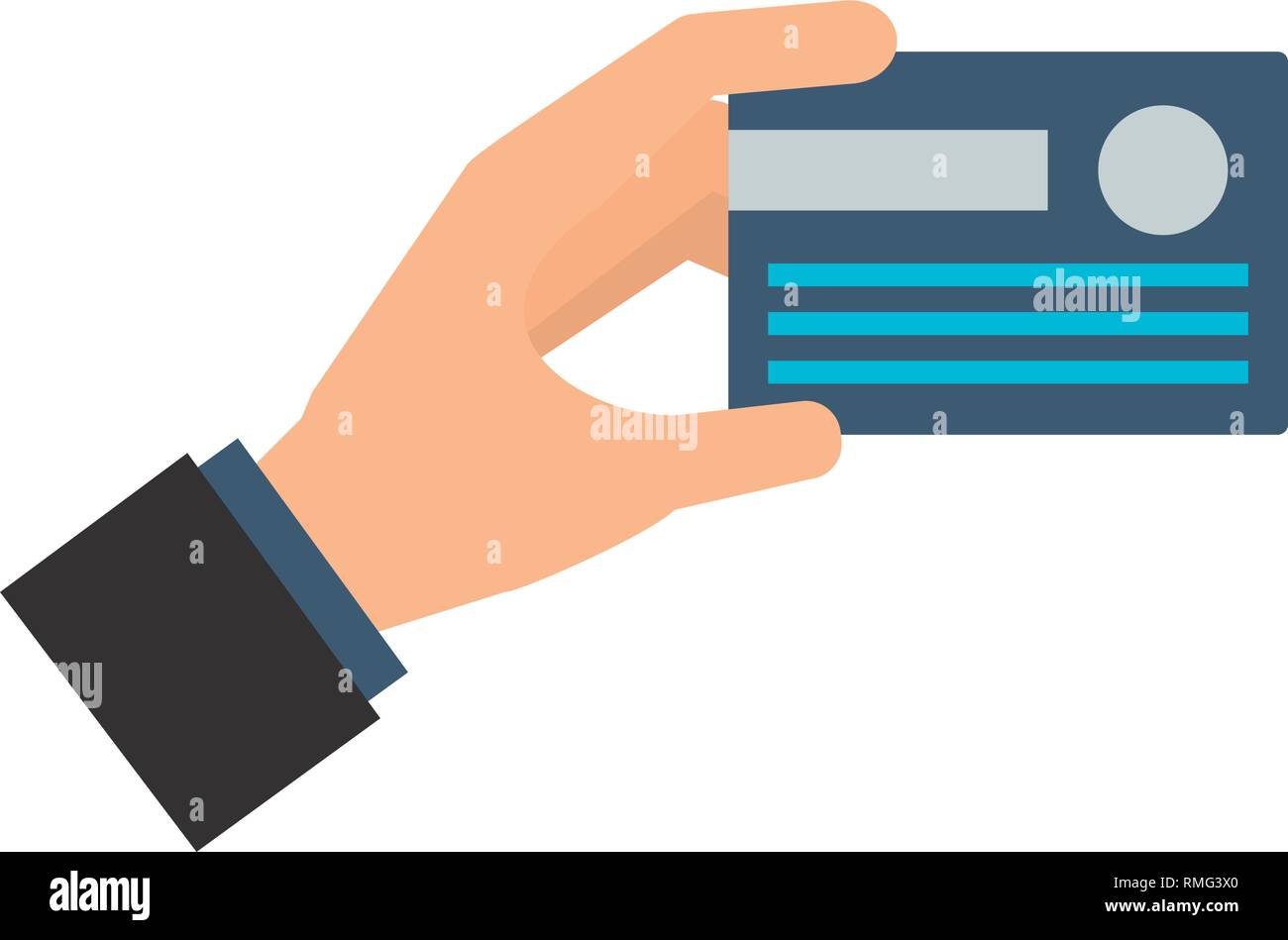 hand holding bank credit card Stock Vector Image & Art - Alamy