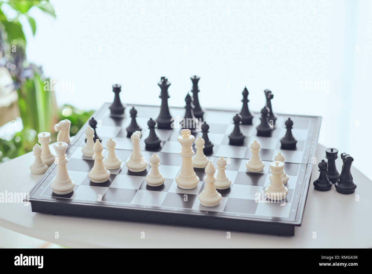 Chess board from above hi-res stock photography and images - Alamy