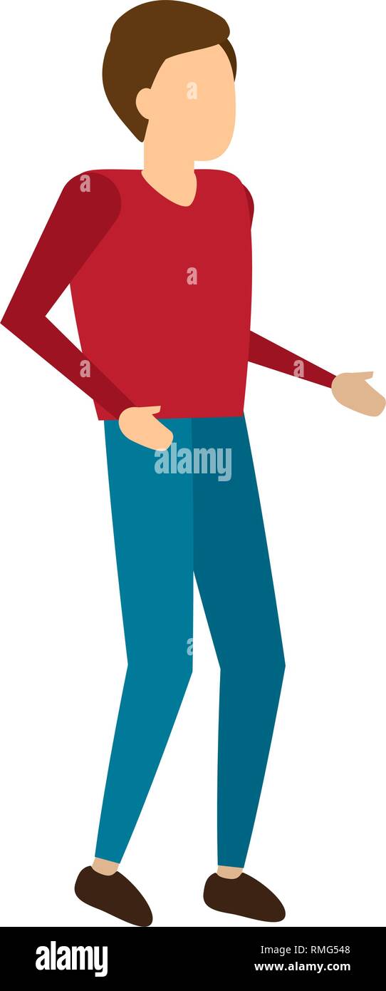 standing man avatar Stock Vector Image & Art - Alamy