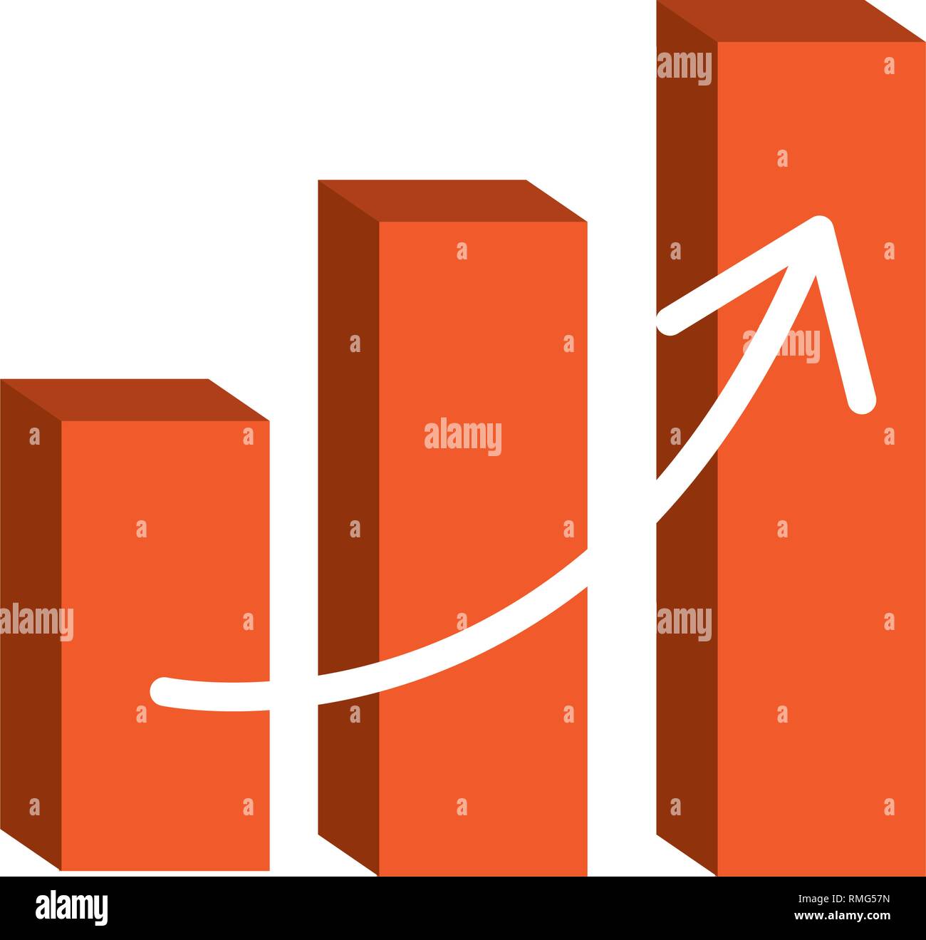 financial chart bars arrow Stock Vector Image & Art - Alamy