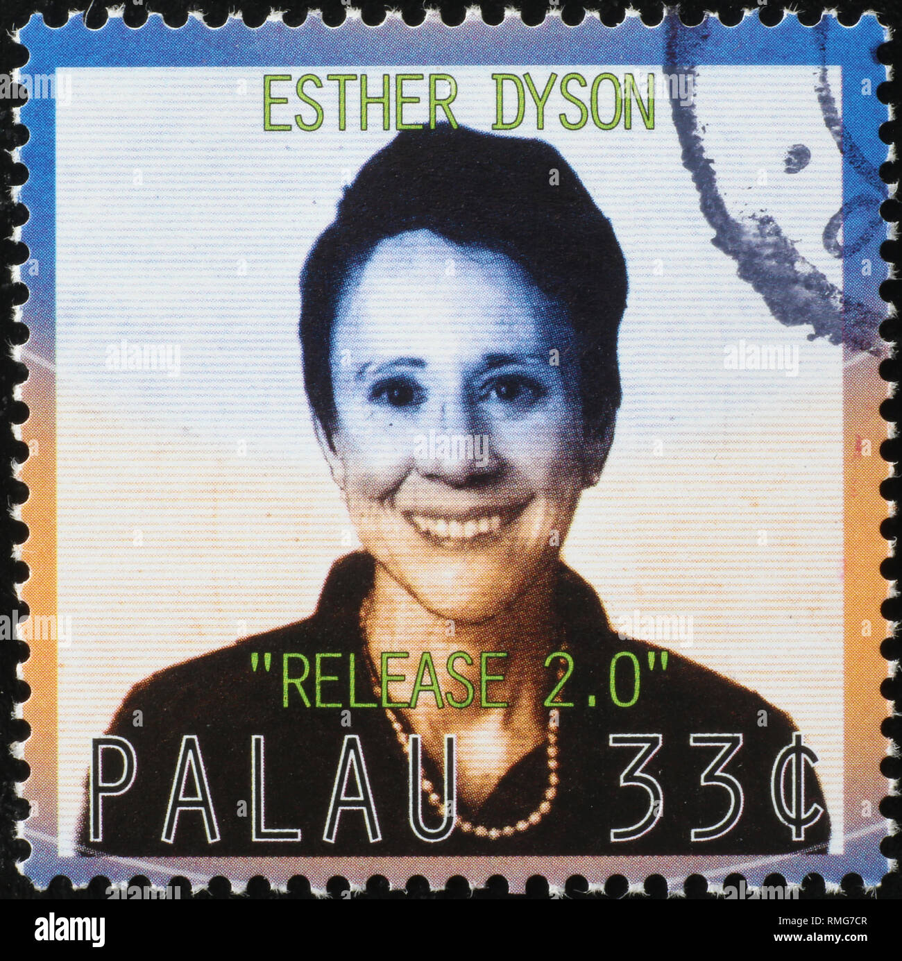 Esther Dyson portrait on postage stamp Stock Photo - Alamy