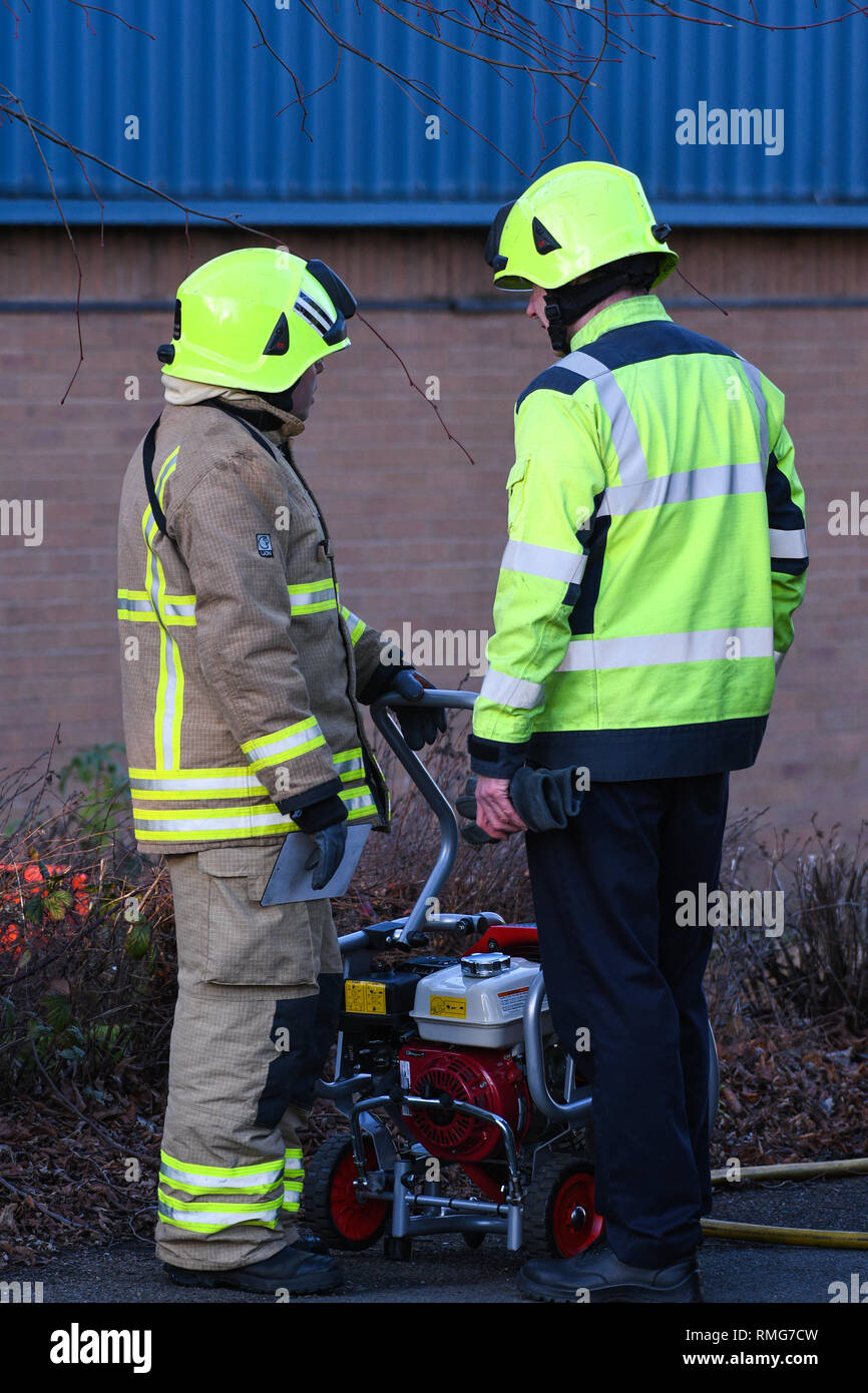 fire engines at a incident Stock Photo - Alamy