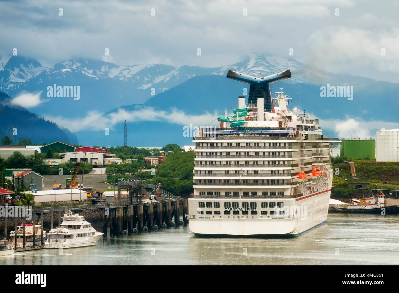 Juneau, Alaska,USA - June26,2010: A port for many cruise ships to dock ...