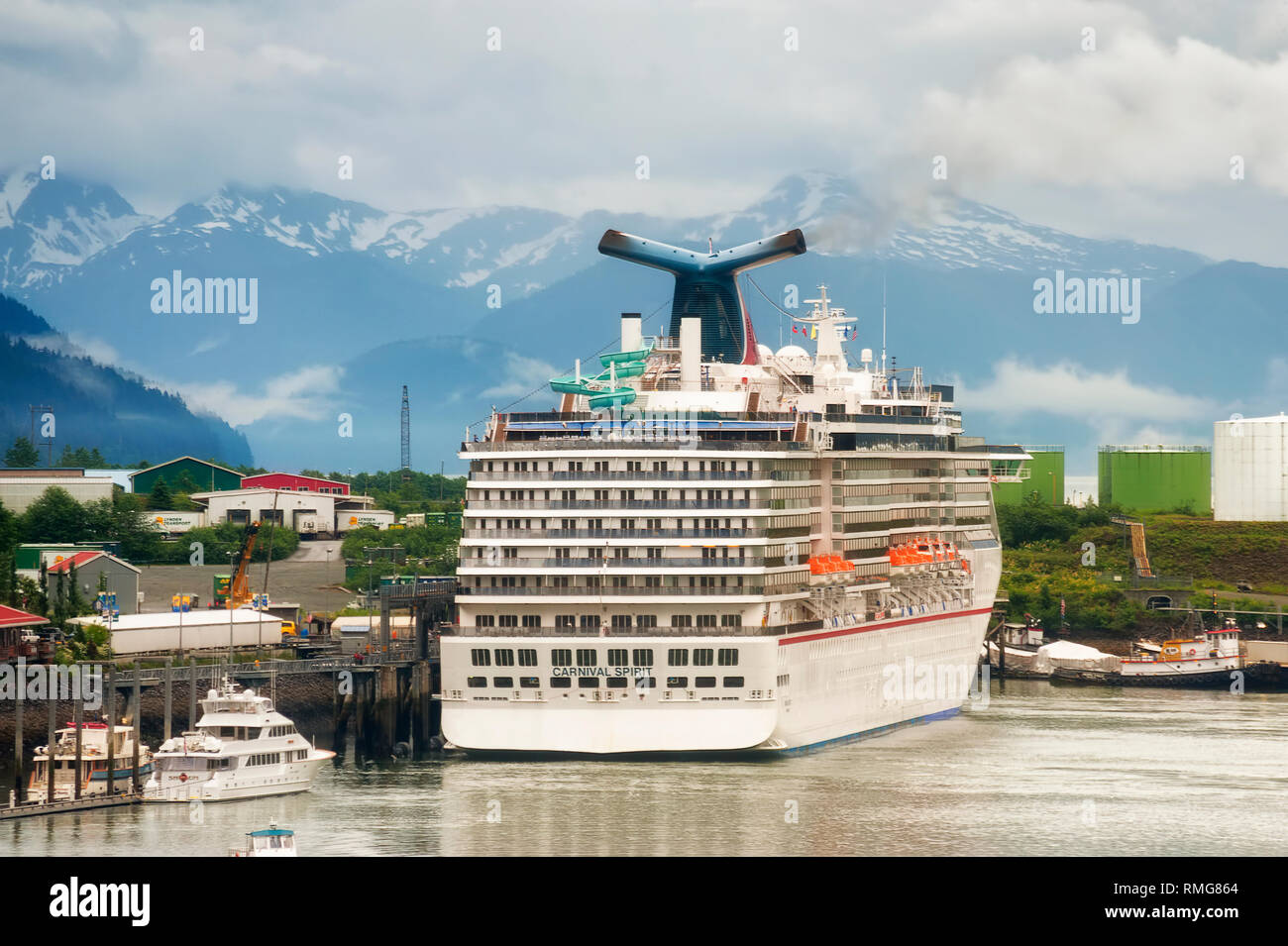 Juneau, Alaska,USA - June26,2010: A port for many cruise ships to dock ...