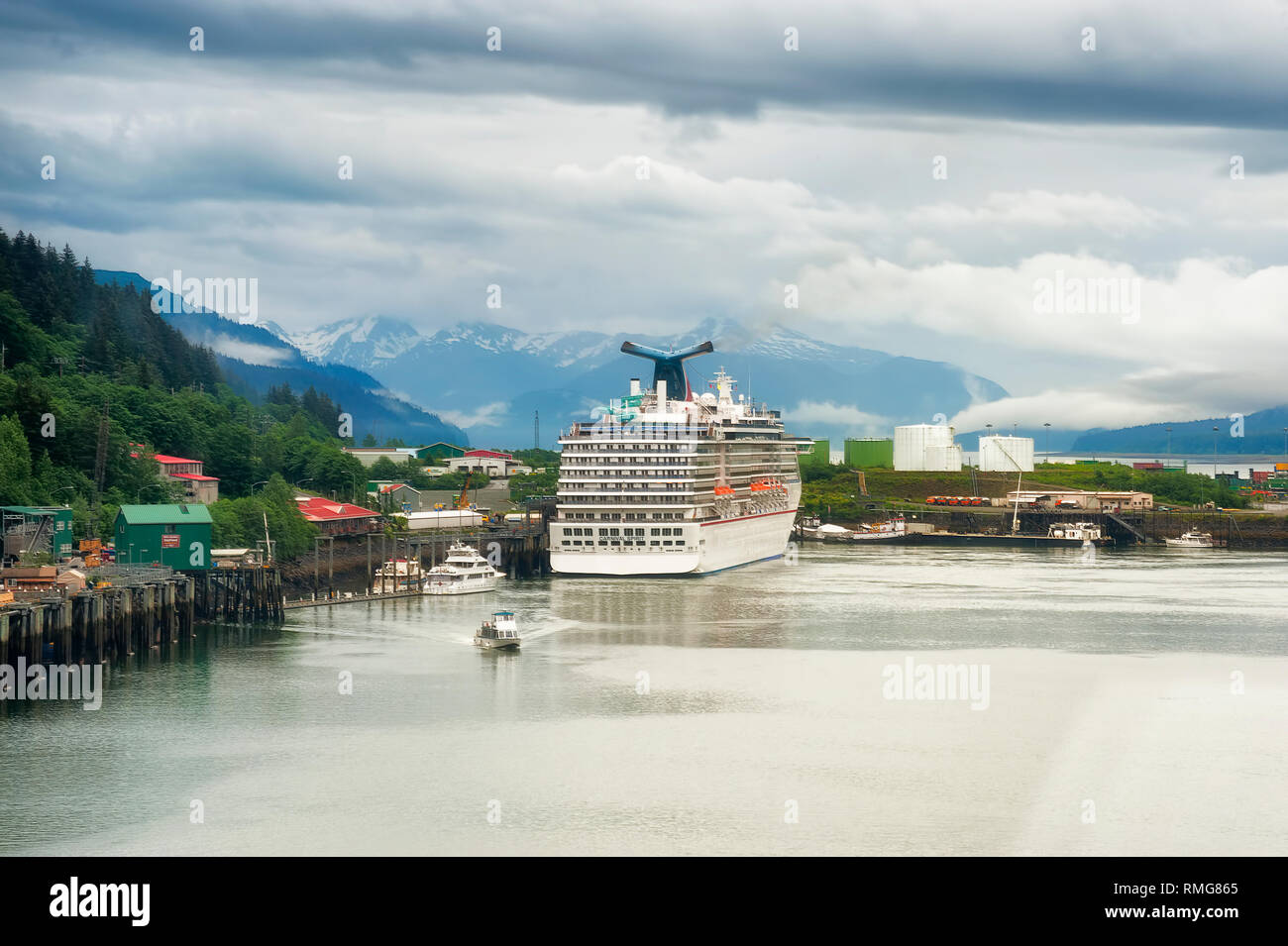 Juneau, Alaska,USA - June26,2010: A port for many cruise ships to dock ...