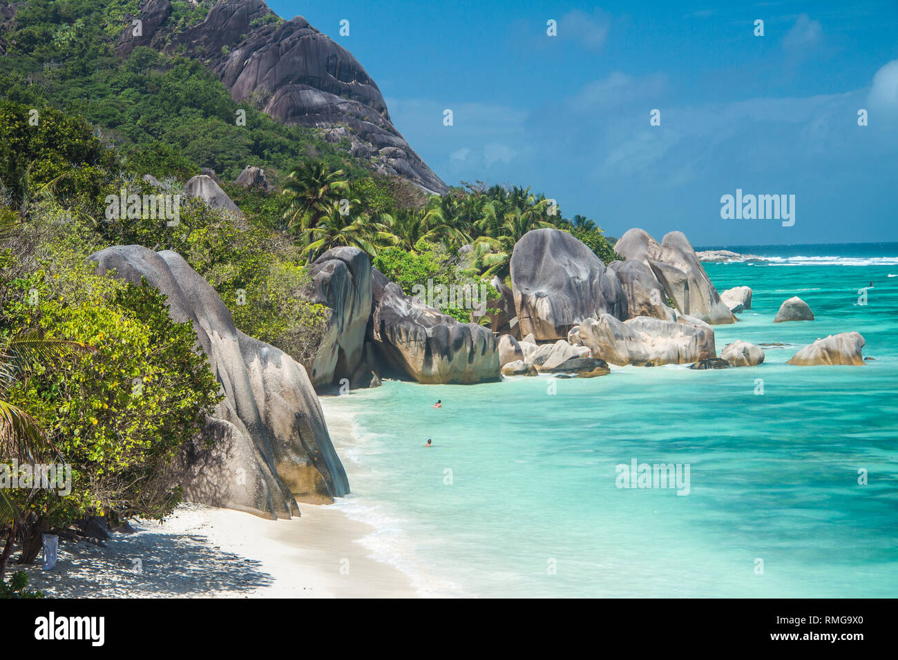 The most beautiful beach of Seychelles - Anse Source D'Argent Stock ...
